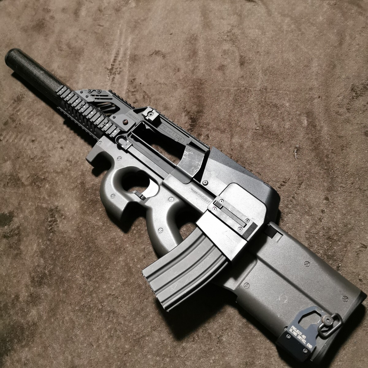 Yahoo!オークション - 【動作確認済】 東京マルイ P90 サイレンサー M4...