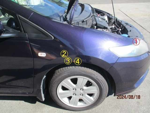 Yahoo!オークション - インサイト ZE2 H21年式 右フェンダー ターンラ...