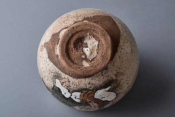 Yahoo!オークション - k703 良美 時代 京焼仏画茶碗 検 茶道具煎茶道具...