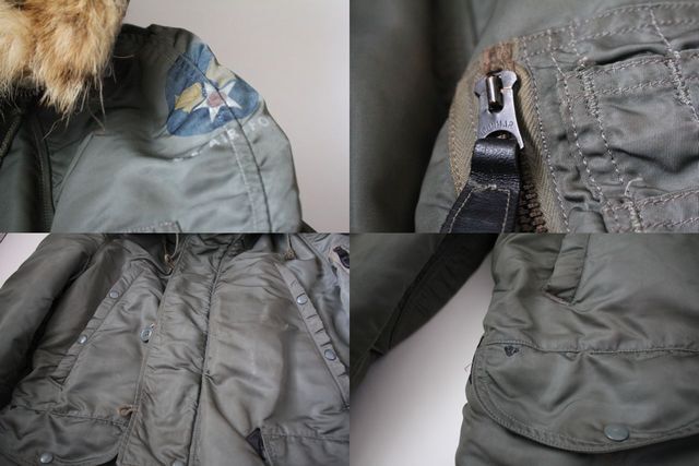 Yahoo!オークション - 実物【N-3B 】USAF コヨーテファー フライトジャ...