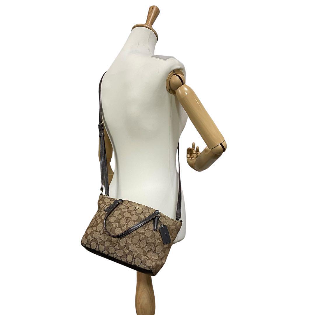 Yahoo!オークション - 美品 COACH コーチ s66 ハンドバッグ f57830 ブ...