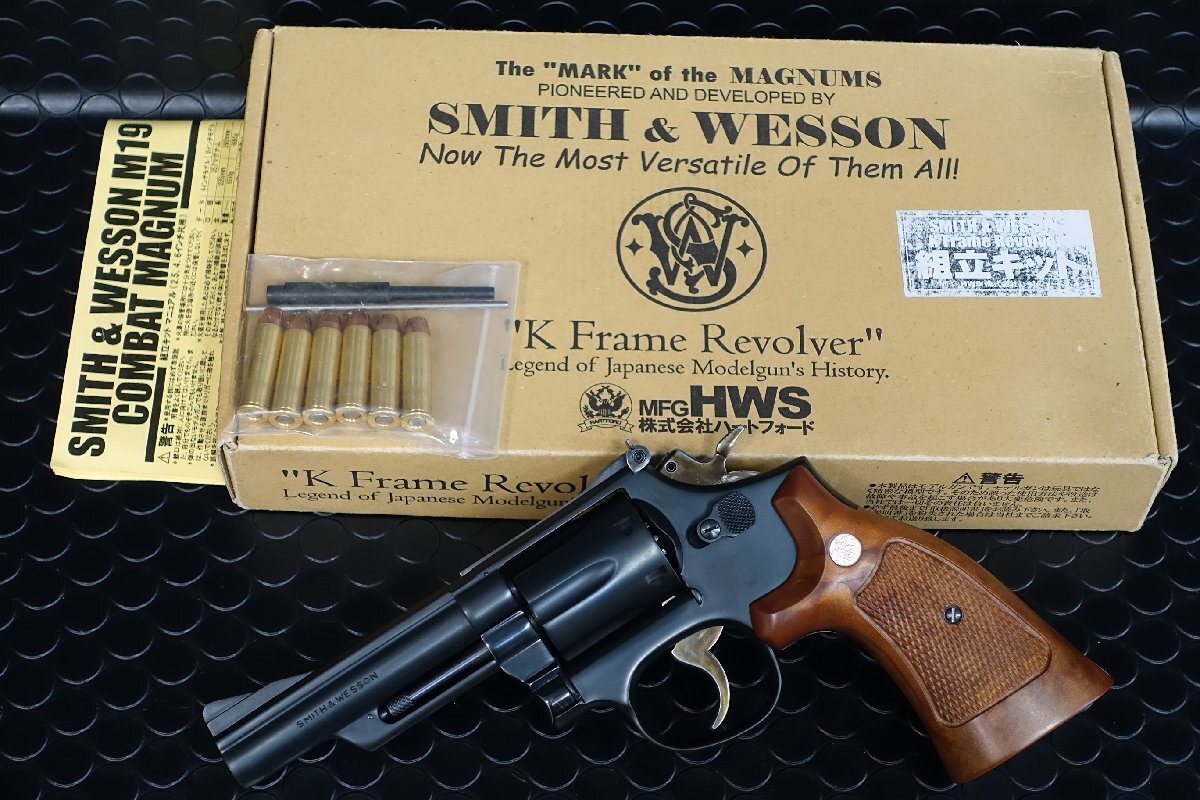 Yahoo!オークション - HWS S&W M19 4インチ HW ブルーイングカスタム