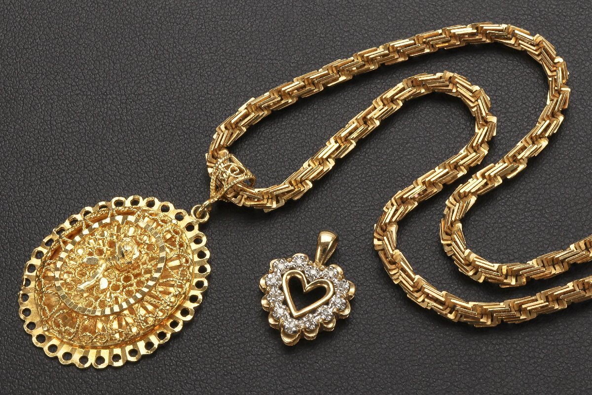 Yahoo!オークション - おたからや K14刻印ジュエリー ネックレス ネッ...