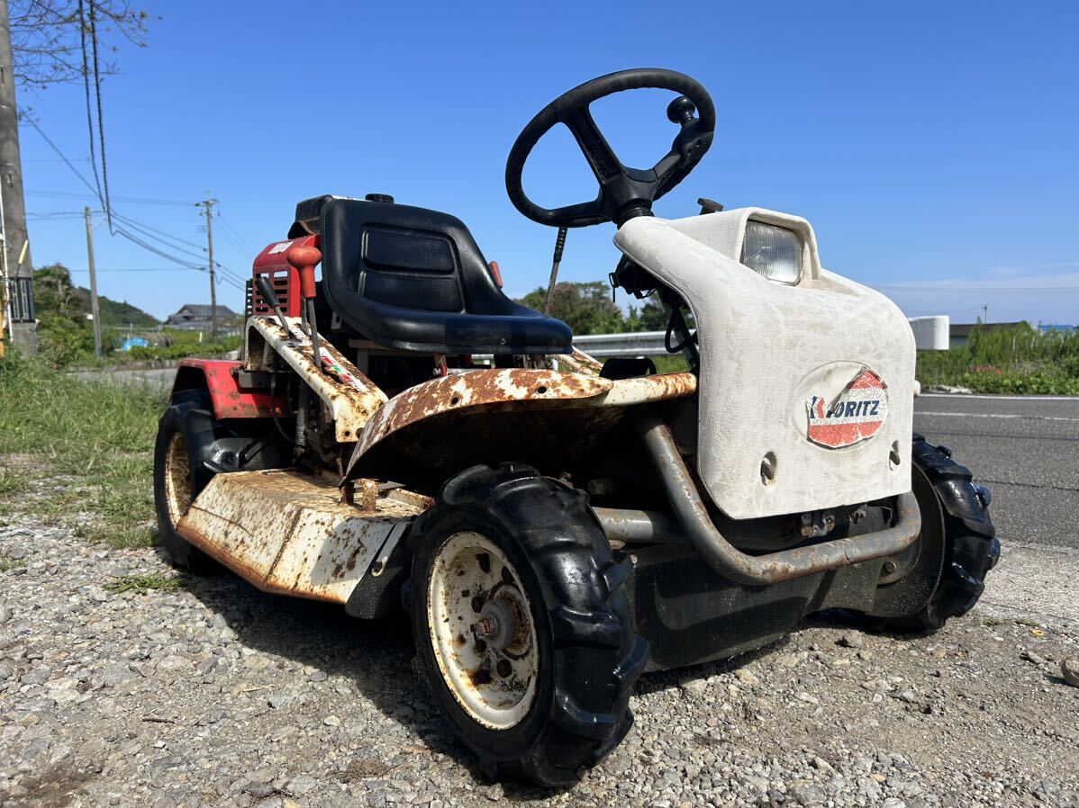 Yahoo!オークション - 共立 ラビットモアー 乗用草刈機 14馬力 RM86 HS...