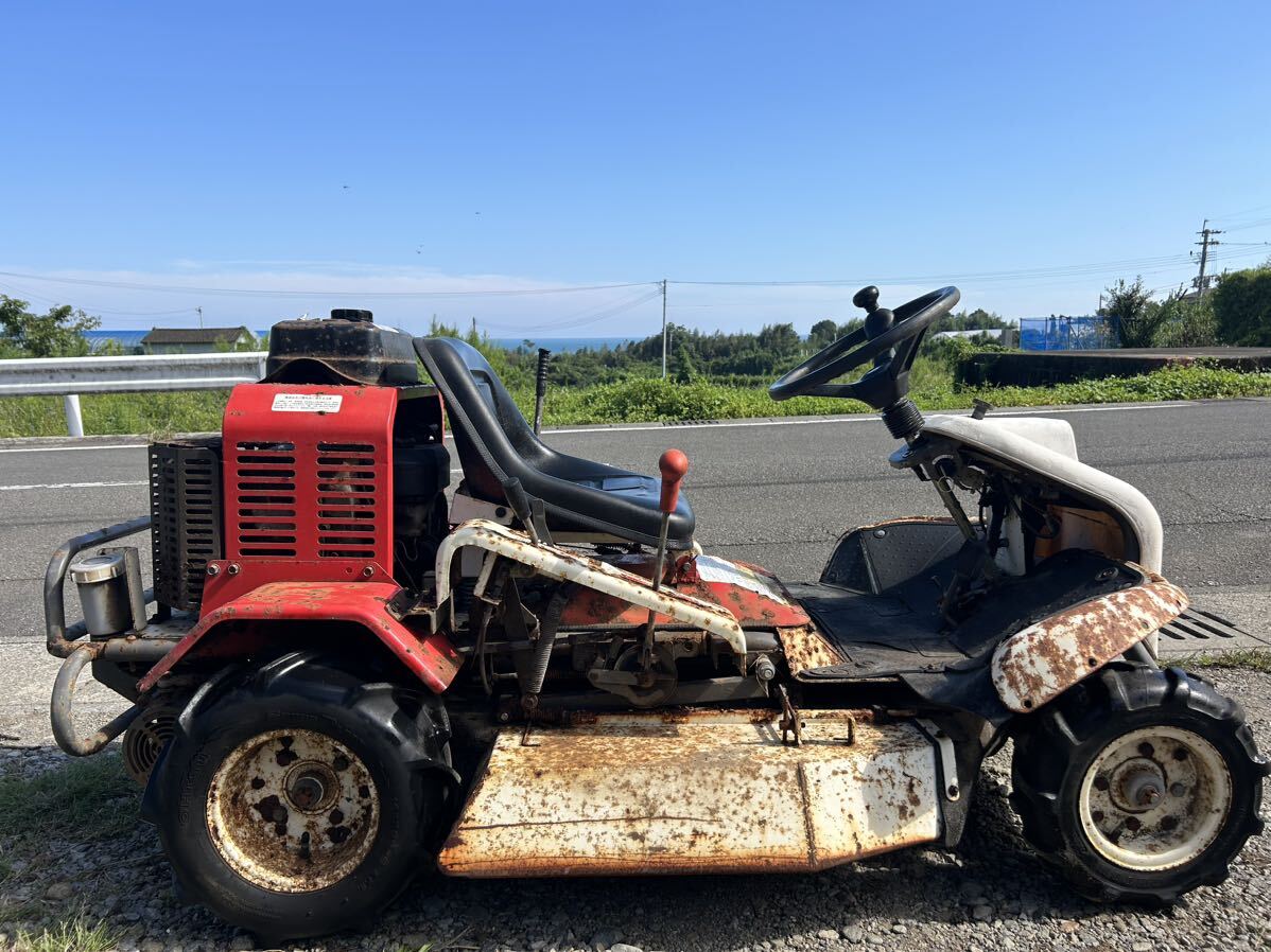 Yahoo!オークション - 共立 ラビットモアー 乗用草刈機 14馬力 RM86 HS...