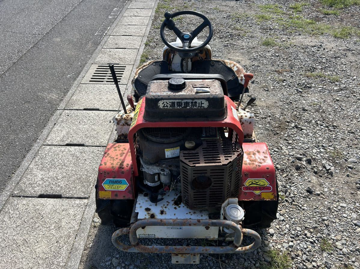 Yahoo!オークション - 共立 ラビットモアー 乗用草刈機 14馬力 RM86 HS...