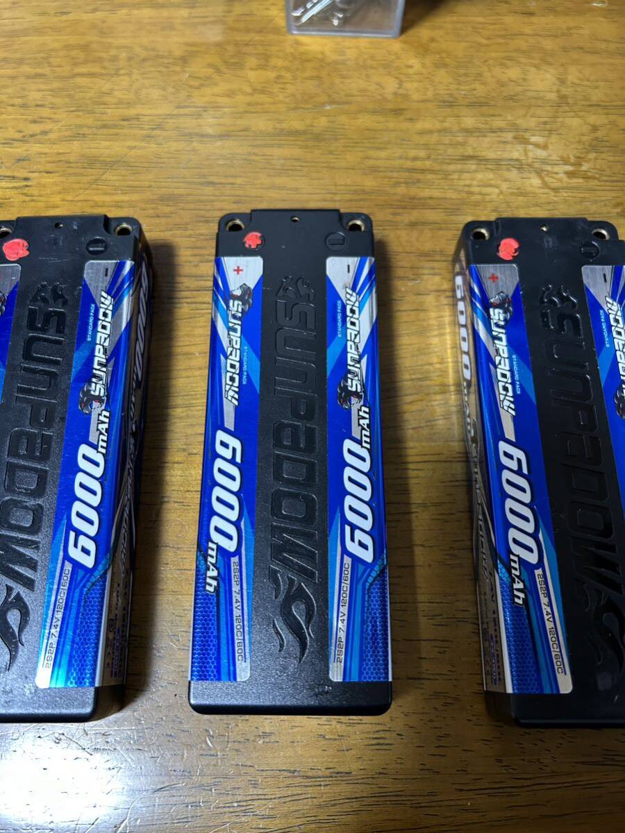 Yahoo!オークション - リポバッテリー sunpadow 6000mAh ブルー 3本