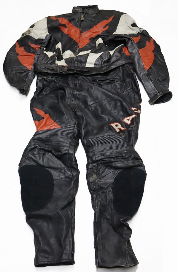 Yahoo!オークション - SP8ライダーススーツUNKNOWNヨーロッパ古着レザ...