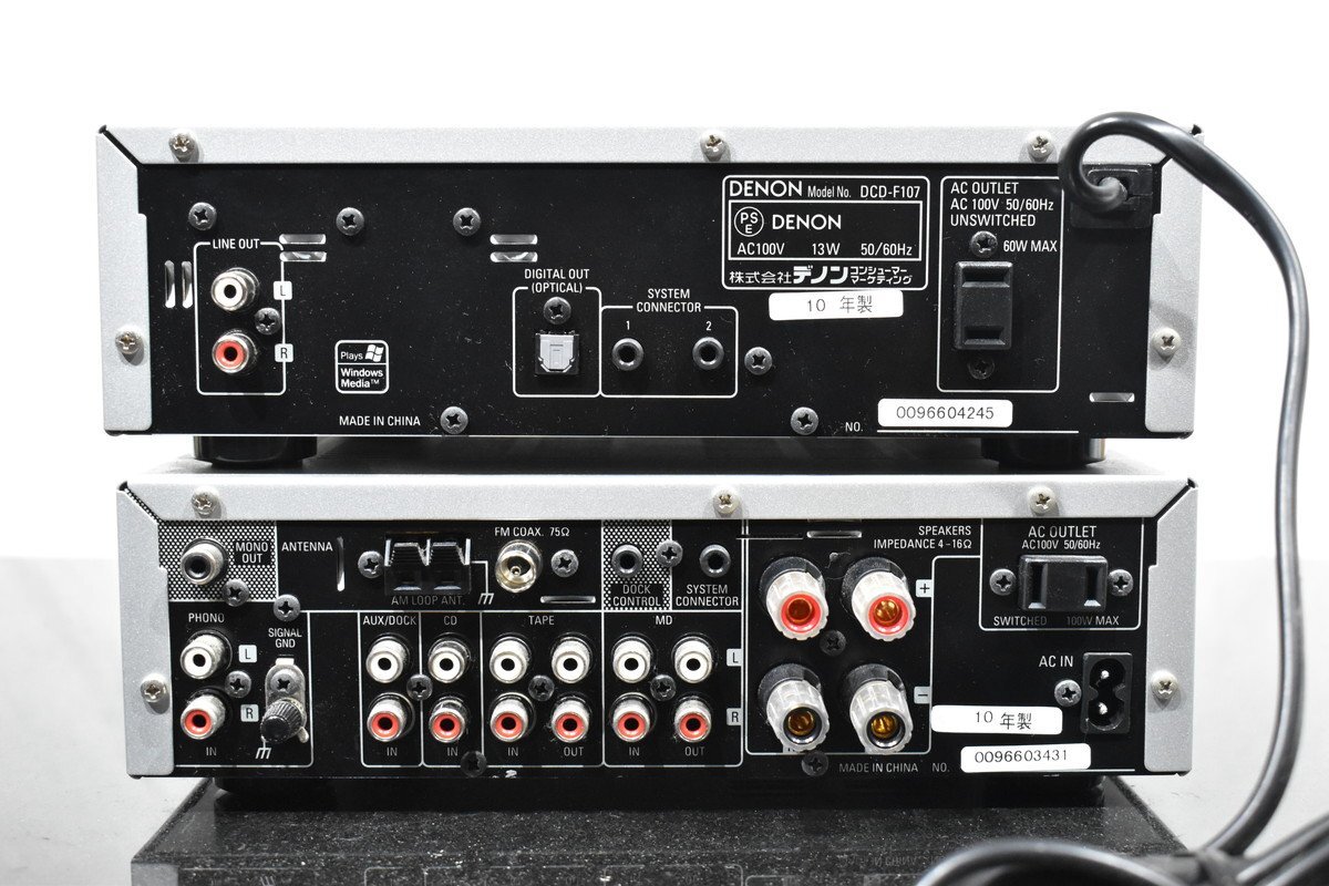 Yahoo!オークション - TG0903 DENON デノン DCD-F107/DRA-F107/SC-F10...