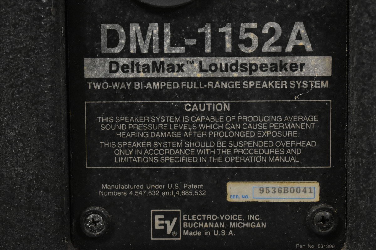 Yahoo!オークション - EV エレクトロボイス PAスピーカーペア DML-115...