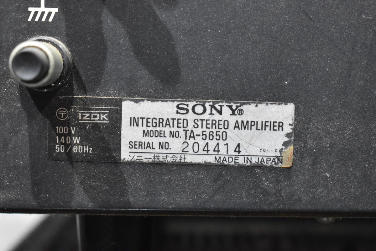 Yahoo!オークション - SONY ソニー プリメインアンプ TA-5650