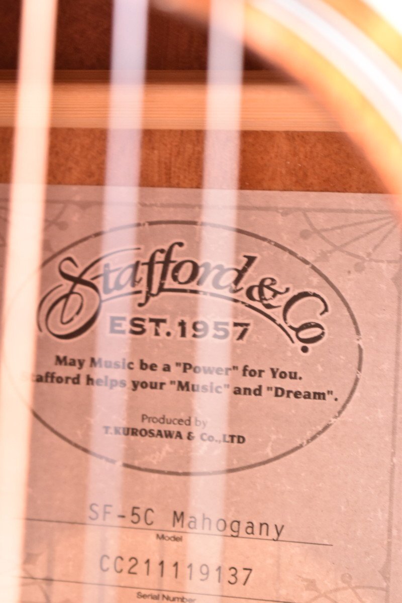 Yahoo!オークション - TG0919 Stafford/スタッフォード エレアコ/アコ...
