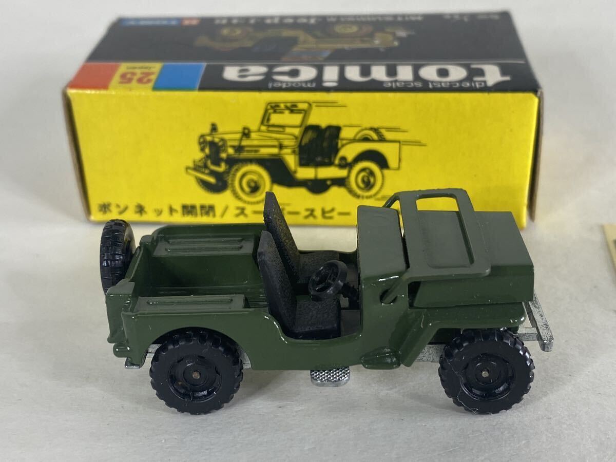 Yahoo!オークション - トミカ 25-1 三菱 ジープ J3R