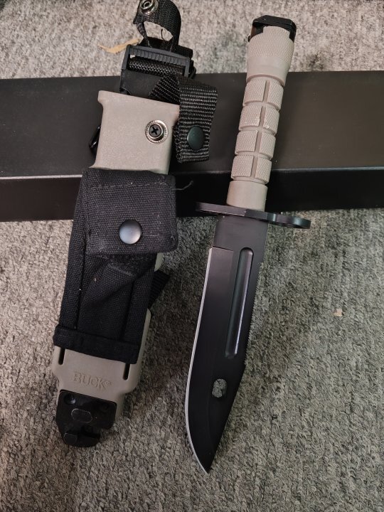 Yahoo!オークション - BUCK-M9高品質 シース付き シースナイフ 大工道...