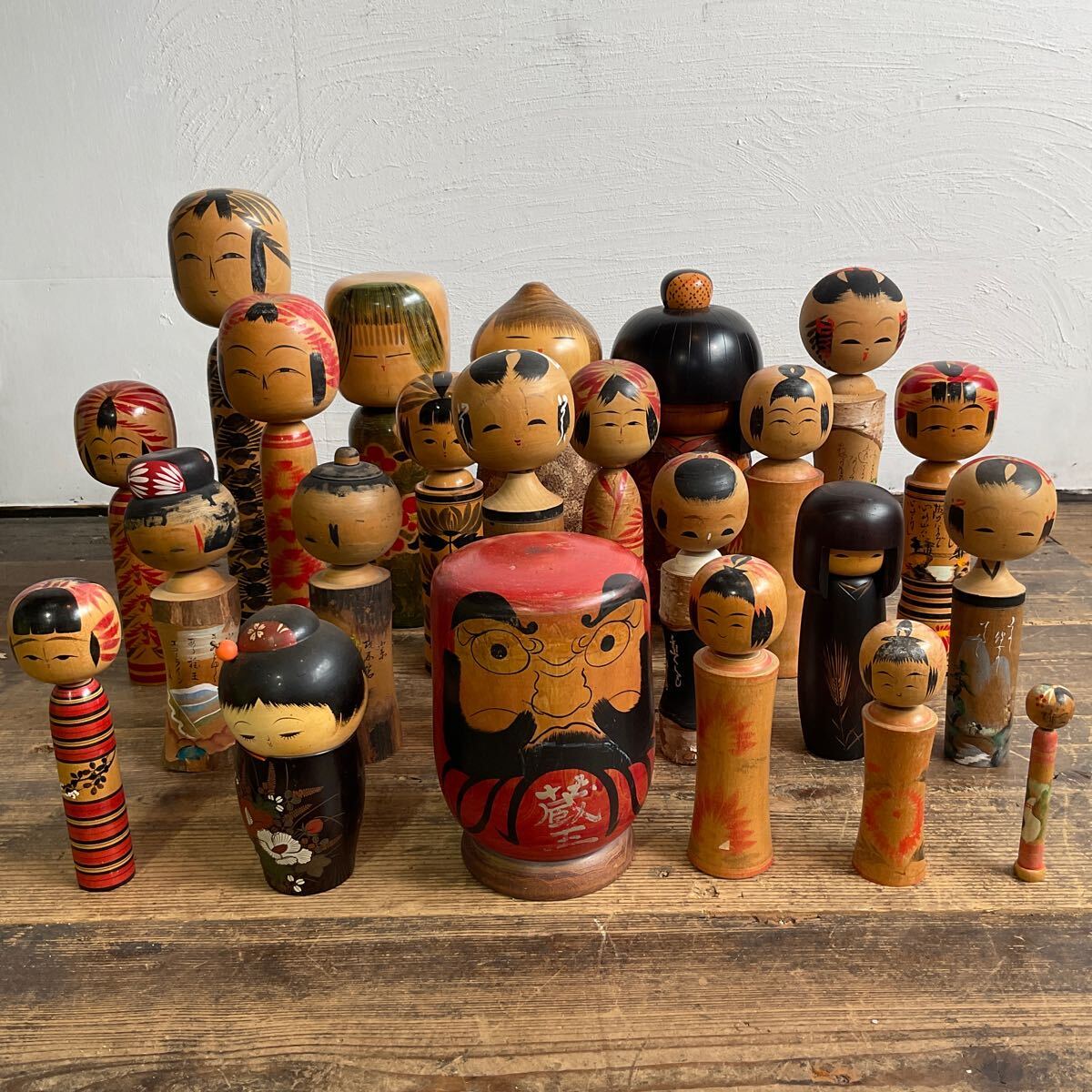 Yahoo!オークション - H03/こけし 伝統こけし 日本人形 まとめて 23体...