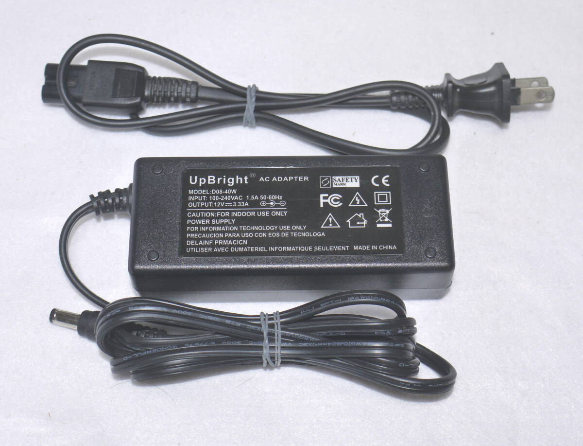 Yahoo!オークション - Upbright ACアダプター D08-40W DC12V 3.33A プ...