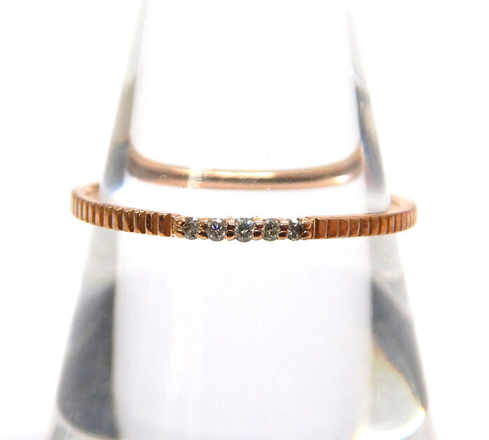 Yahoo!オークション - ete エテ K10 ダイヤモンド0.03ct ピンクゴール...