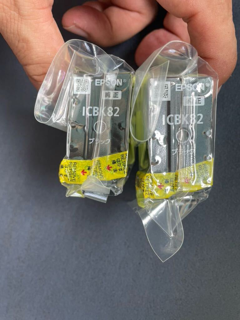 Yahoo!オークション - 送料無料 未使用 エプソン 純正インク ICBK82 2...
