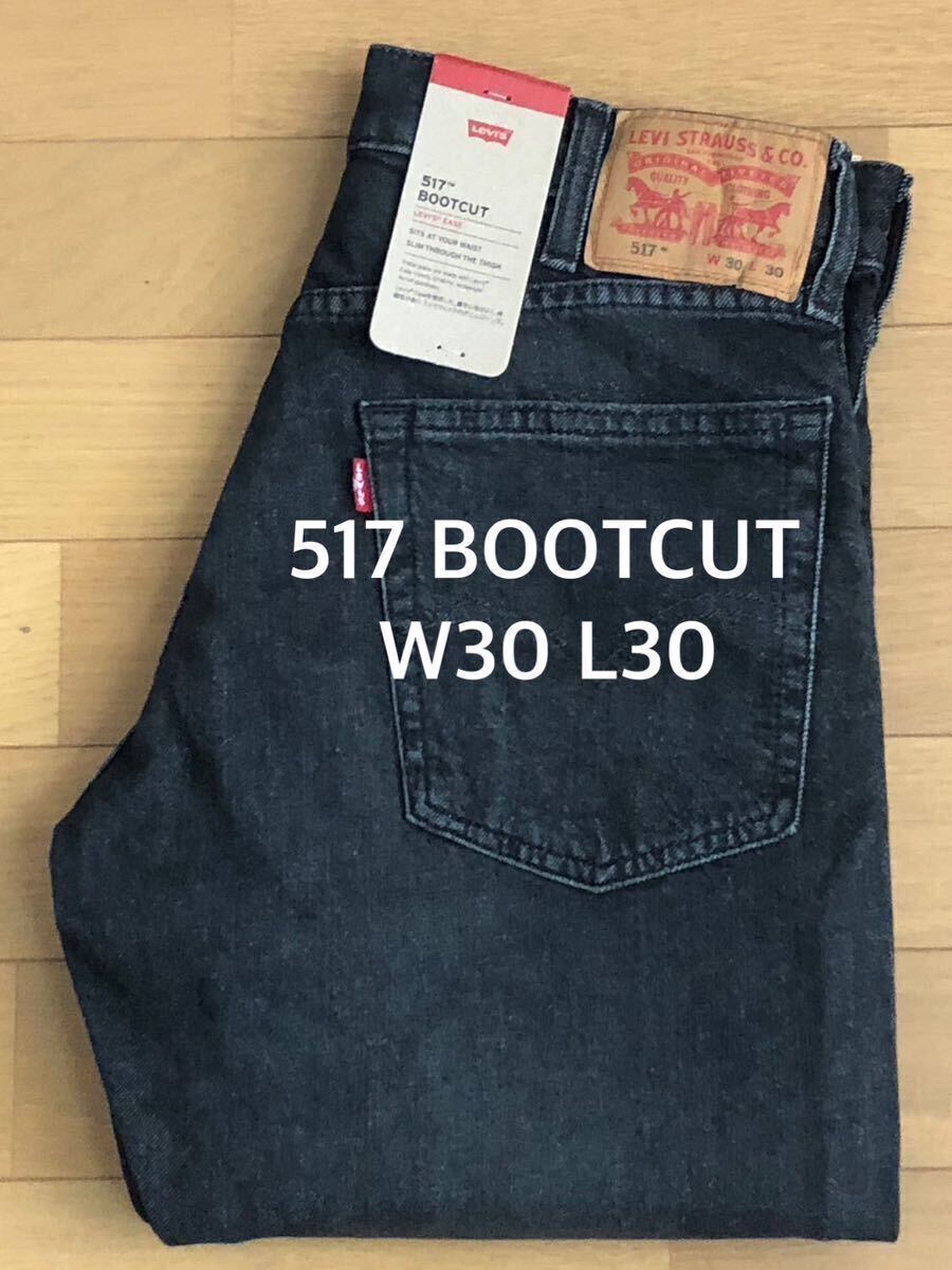 Yahoo!オークション - Levi's 517 BOOTCUT BLACK ACROSS THE ROAD W30 ...