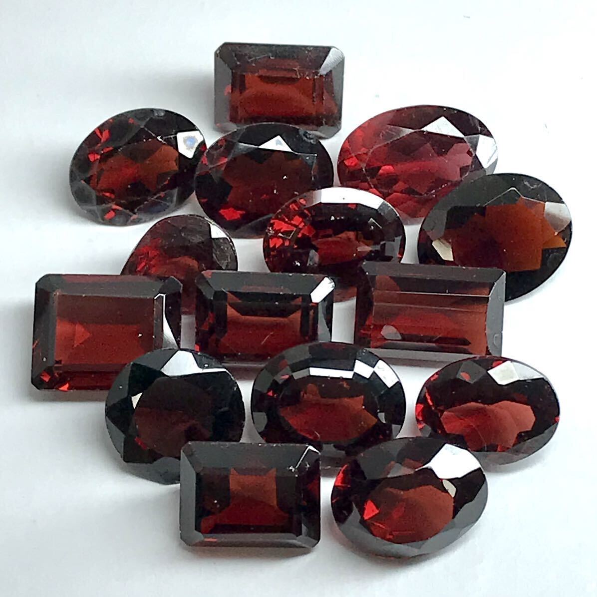 Yahoo!オークション - (天然ガーネット15点おまとめ49.5ct)s ルース 裸...
