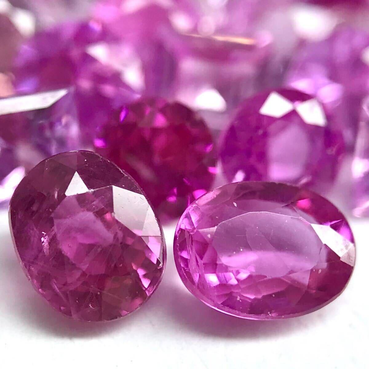 Yahoo!オークション - (天然カラーサファイアおまとめ25ct)s 裸石 宝石...