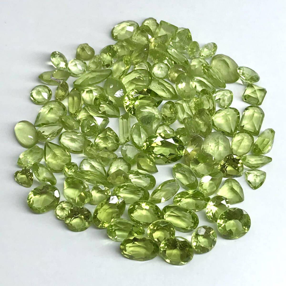 Yahoo!オークション - (天然ペリドットおまとめ50.5ct)s 裸石 宝石 per...