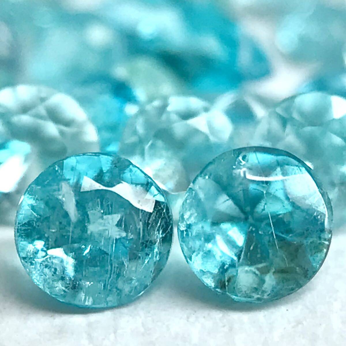 Yahoo!オークション - 希少石 (天然パライバトルマリンおまとめ0.5ct)o...