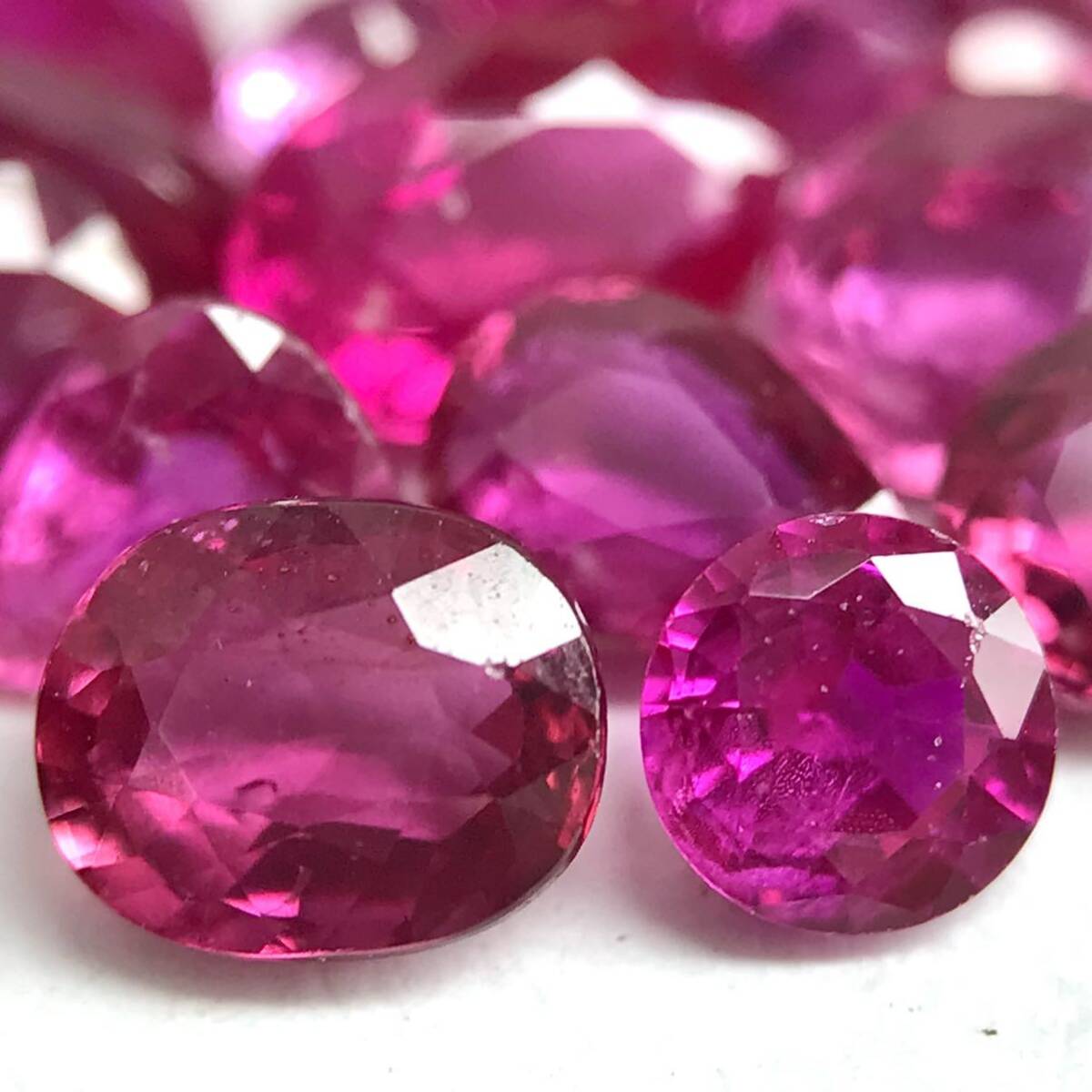 Yahoo!オークション - (天然ルビーおまとめ24.5ct)o 約4g 裸石 宝石 コ...