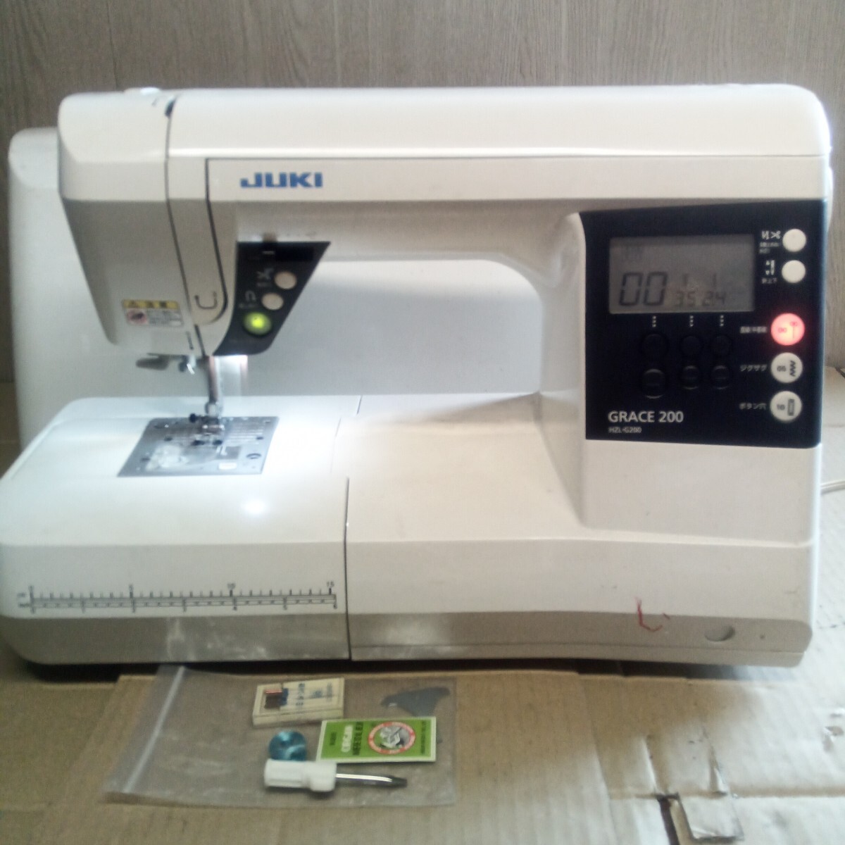 Yahoo!オークション - 管理293 JUKI GRACE 200 HZL-G200 ジューキ ミシ...