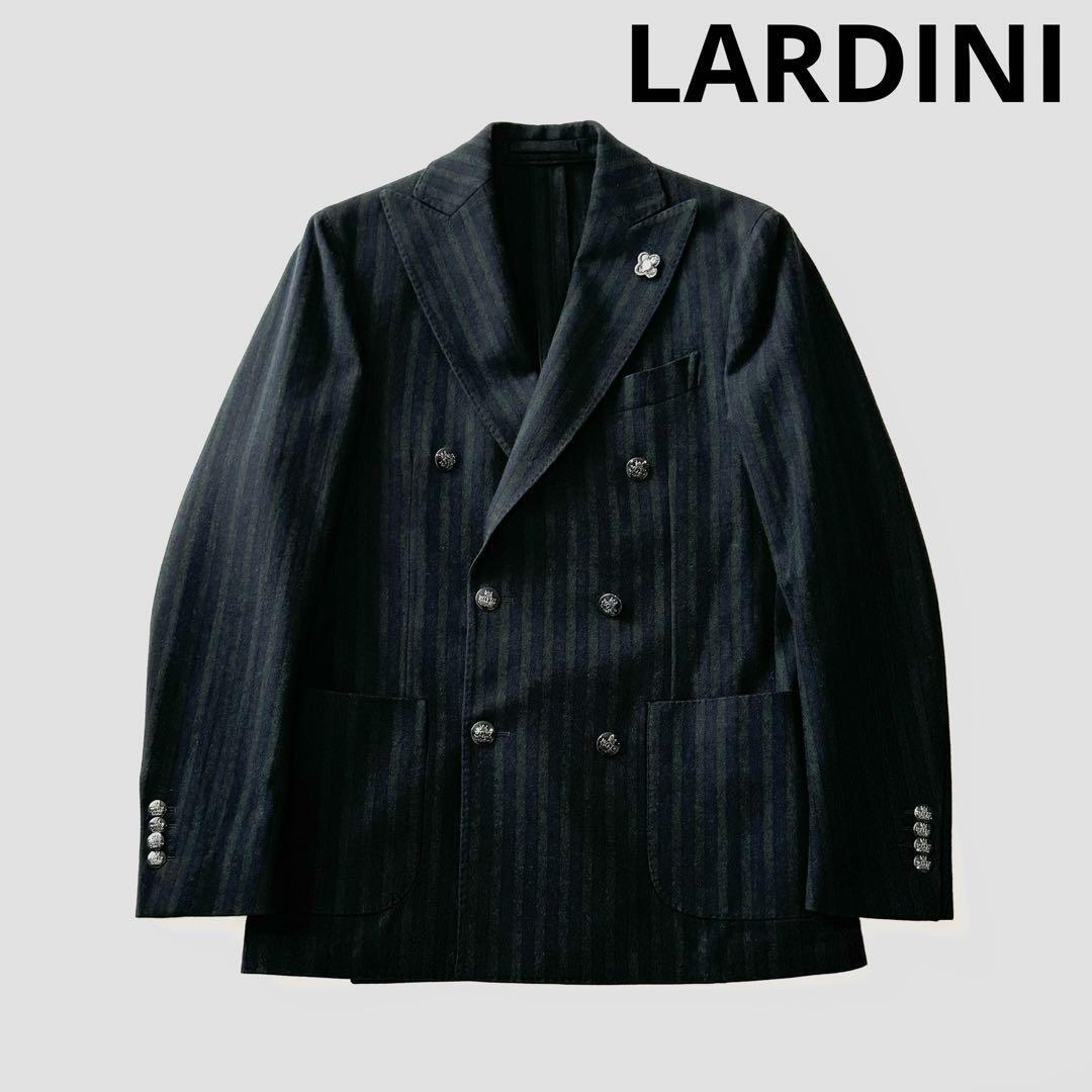 Yahoo!オークション - LARDINI ラルディーニ ウール フランネル ストラ...