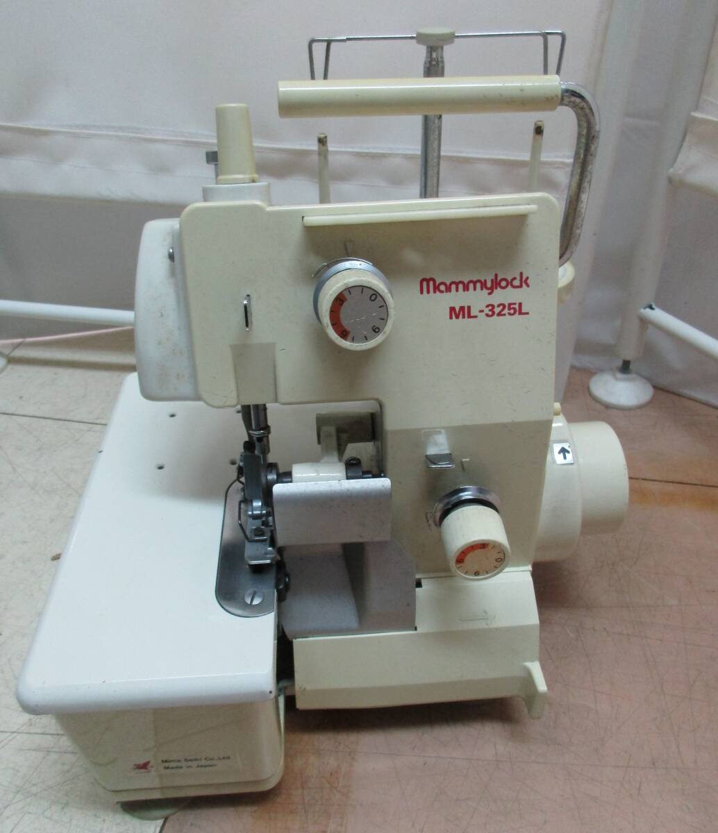 T8-19 Mima Seiki 美馬精機 2本ロックミシン ML-325L Mammylock / SEWING MOTOR YDK / YM-61R 手芸 裁縫 ハンドクラフト(本体 ...