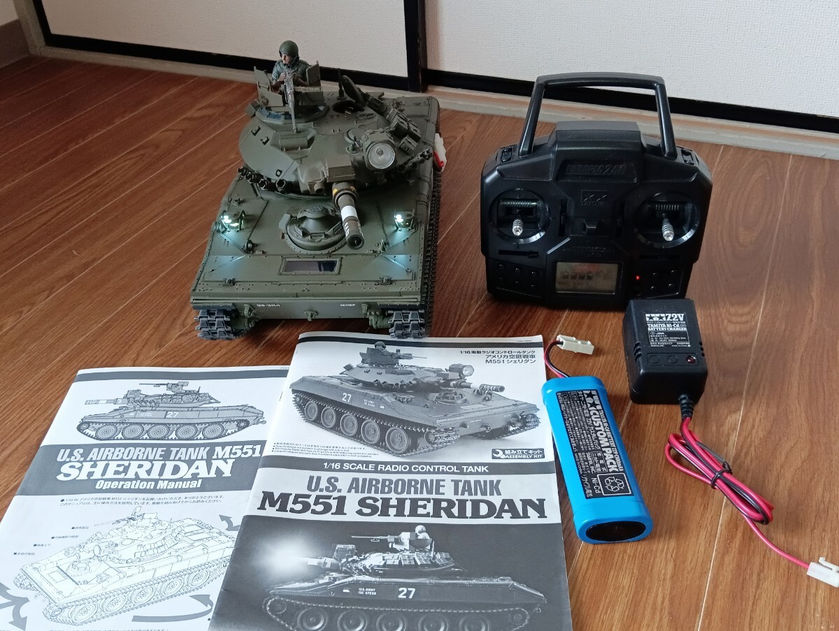Yahoo!オークション - TAMIYA タミヤ1/16RC アメリカ空挺戦車 M551 シ...