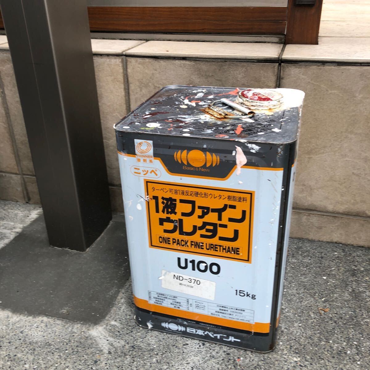 Yahoo!オークション - 日本ペイント 一液 ファインウレタン U100 15kg...