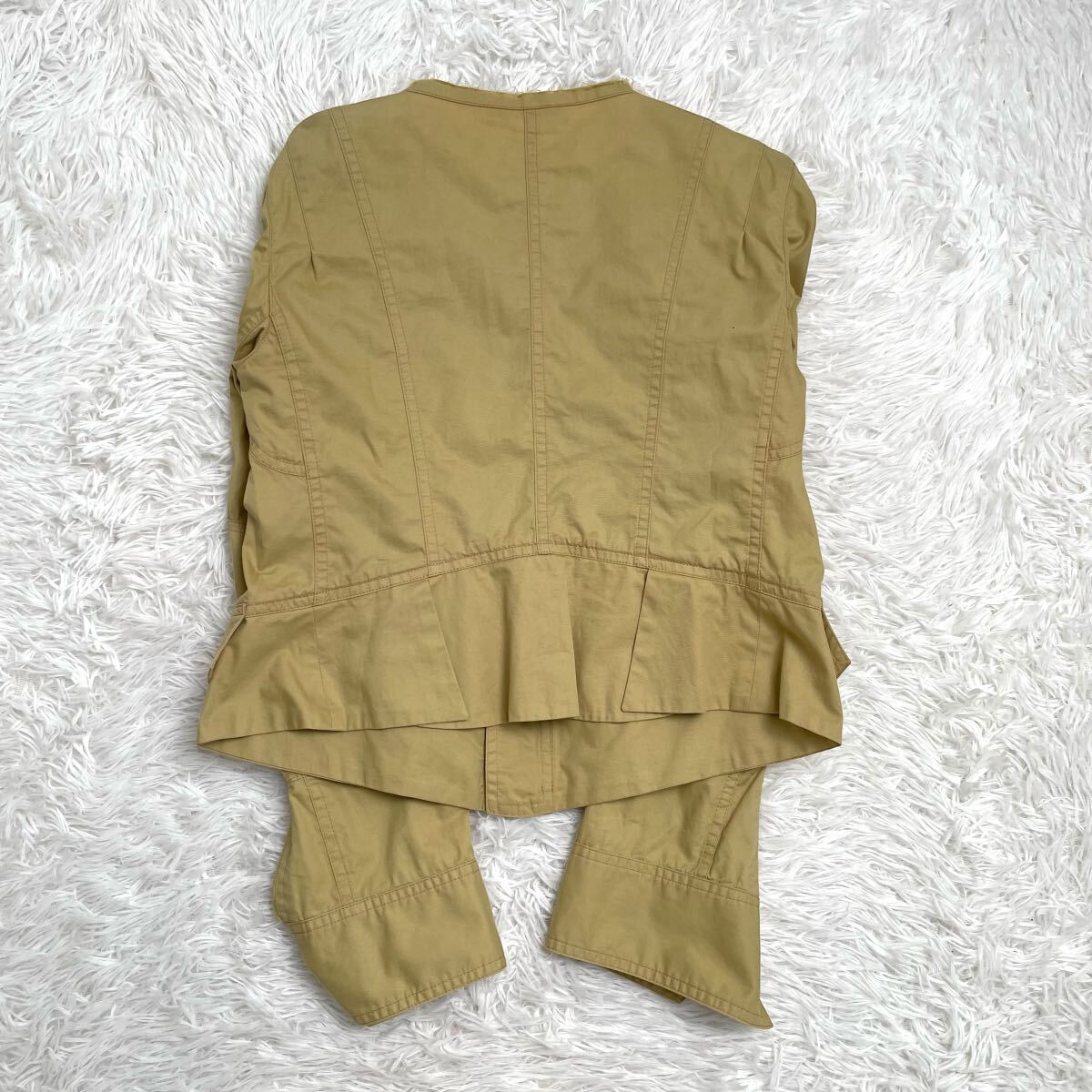 美品】CELINE セリーヌ フィービー期 ノーカラー ジャケット 美品】CELINE セリーヌ フィービー期 ノーカラー ジャケット
