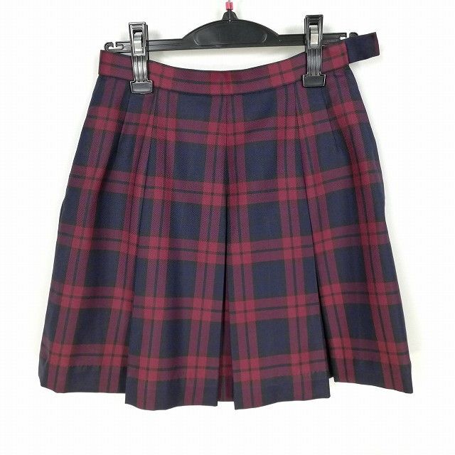 Yahoo!オークション - 1円 スクールスカート 冬物 w63-丈44 チェック ...