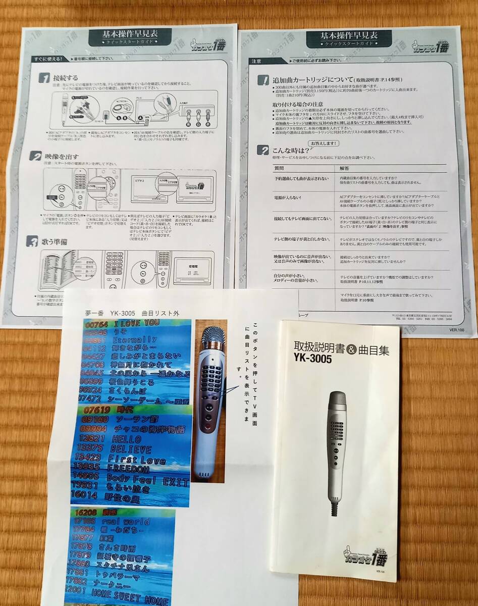 No4 夢グループ カラオケ一番 YKー3005 360曲内蔵 カートリッジ No4 夢グループ カラオケ一番 YKー3005 360曲内蔵 カートリッジ