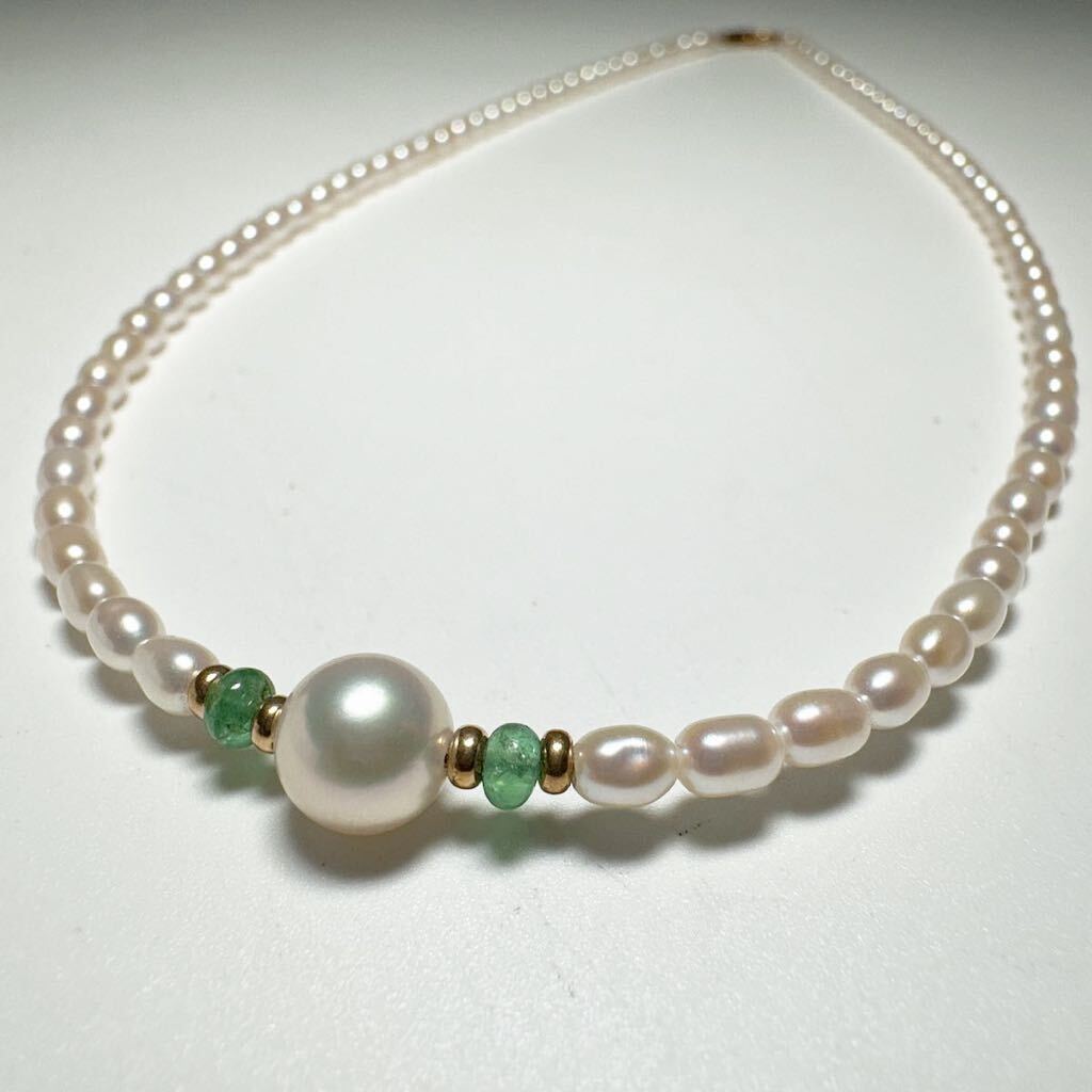 Yahoo!オークション - c1059【K18 アコヤ】あこや Pearl パール 7mm真...