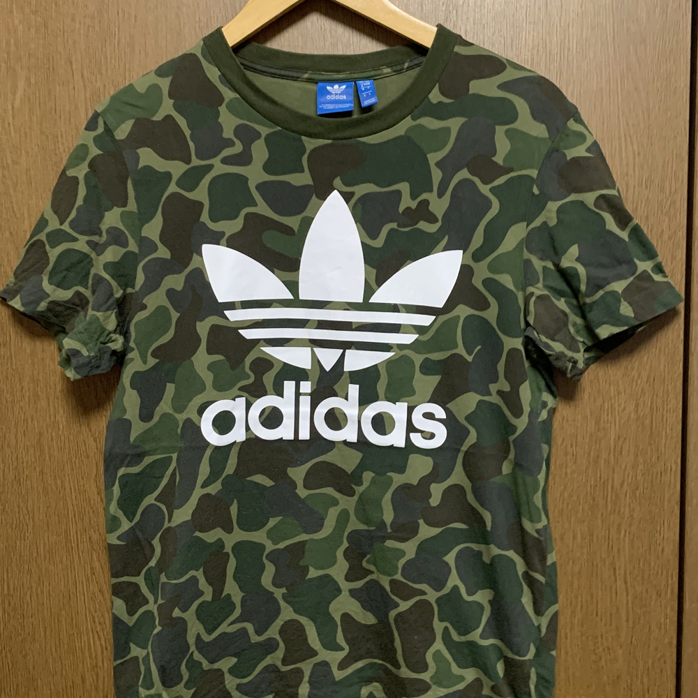 Yahoo!オークション - M adidas｜アディダス 迷彩柄カモフラ 半袖Tシャ...