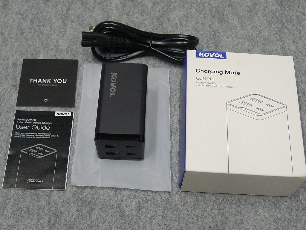 Yahoo!オークション - KOVOL 120W PD充電器 最大出力100W TYPE-C/USB-A...