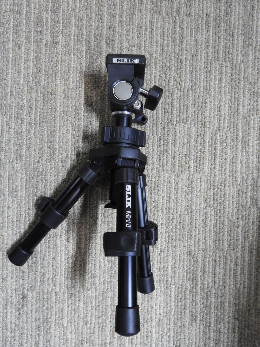 Yahoo!オークション - SLIK Mini Ⅱテーブル三脚 ミニ 軽量 コ...