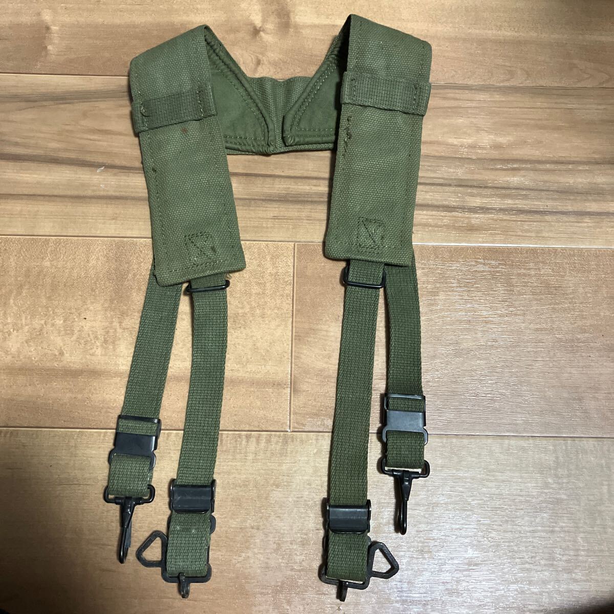 Yahoo!オークション - 実物ベトナム戦争 M1956 Hサスペンダー コットン...
