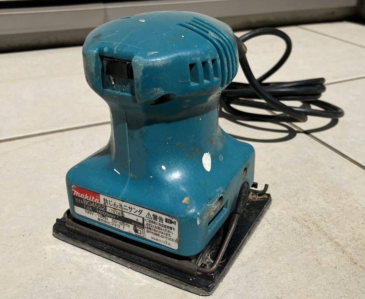 Yahoo!オークション - 通電のみ確認 makita マキタ 防じん ミニサンダ...