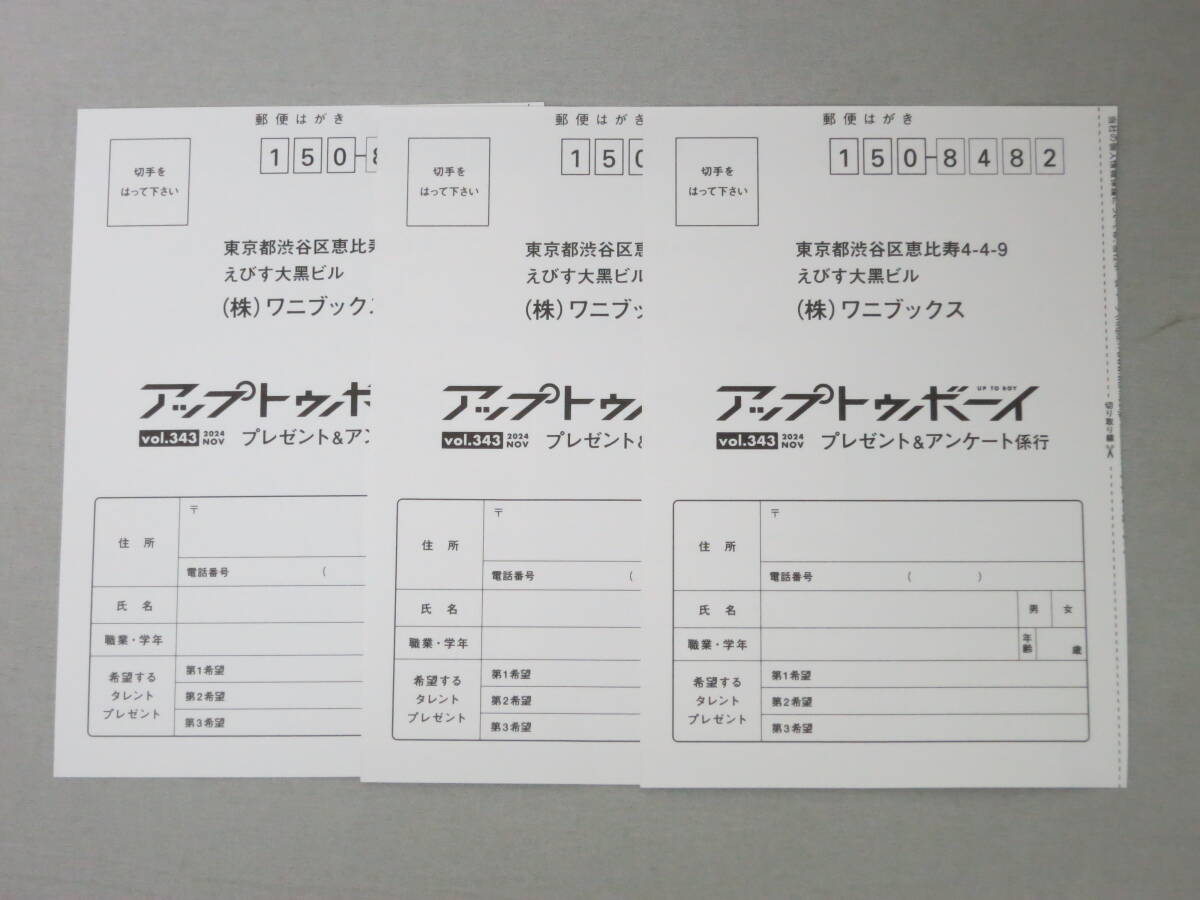 Yahoo!オークション - アップトゥボーイ UTB 2024年11月号 アンケート...