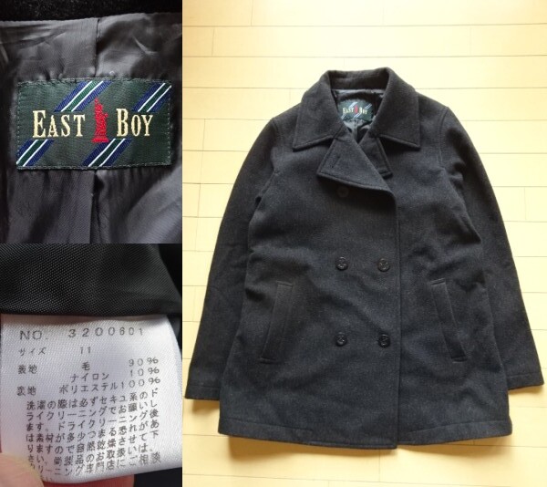 Yahoo!オークション - 【EASTBOY】スクール Pコート チャコール SIZE 1...