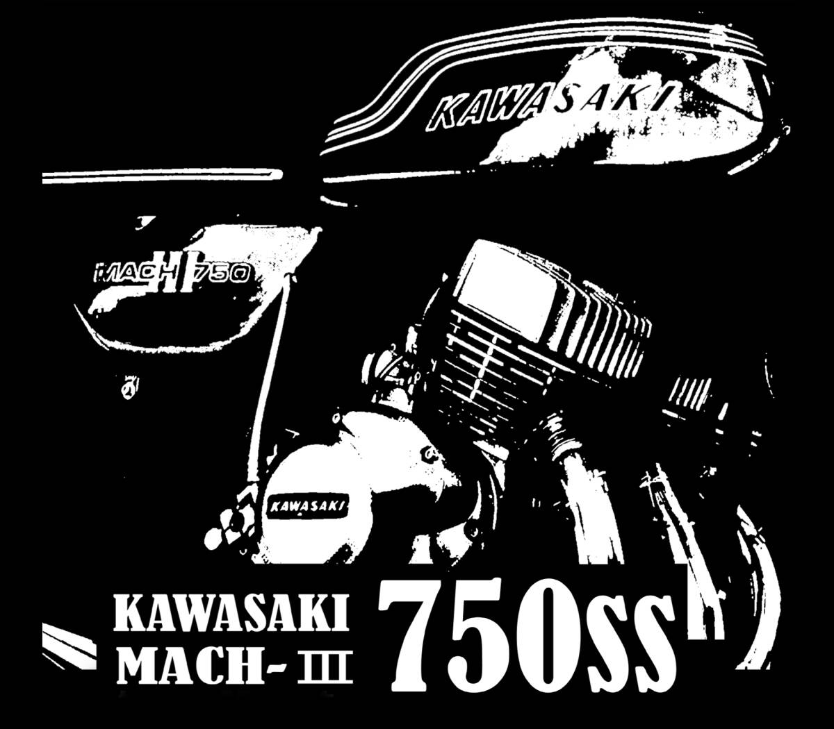 Yahoo!オークション - オートバイイラストTシャツ750SS長袖