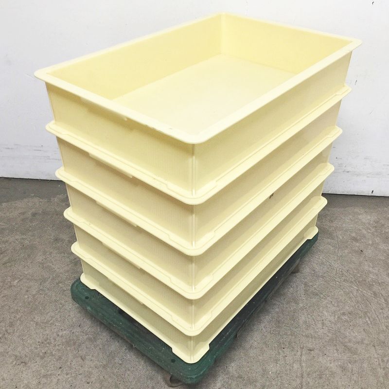 Yahoo!オークション - DI2321 | プラスチック番重 5枚セット フタ無し...