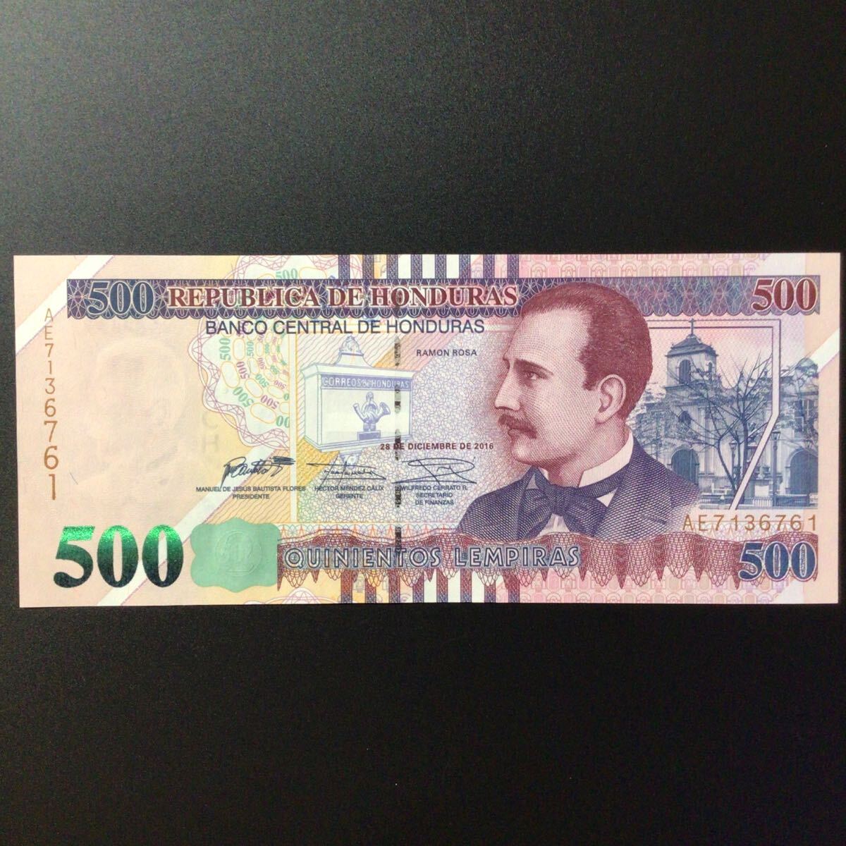 Yahoo!オークション - World Paper Money HONDURAS 500 Lempiras【2016...
