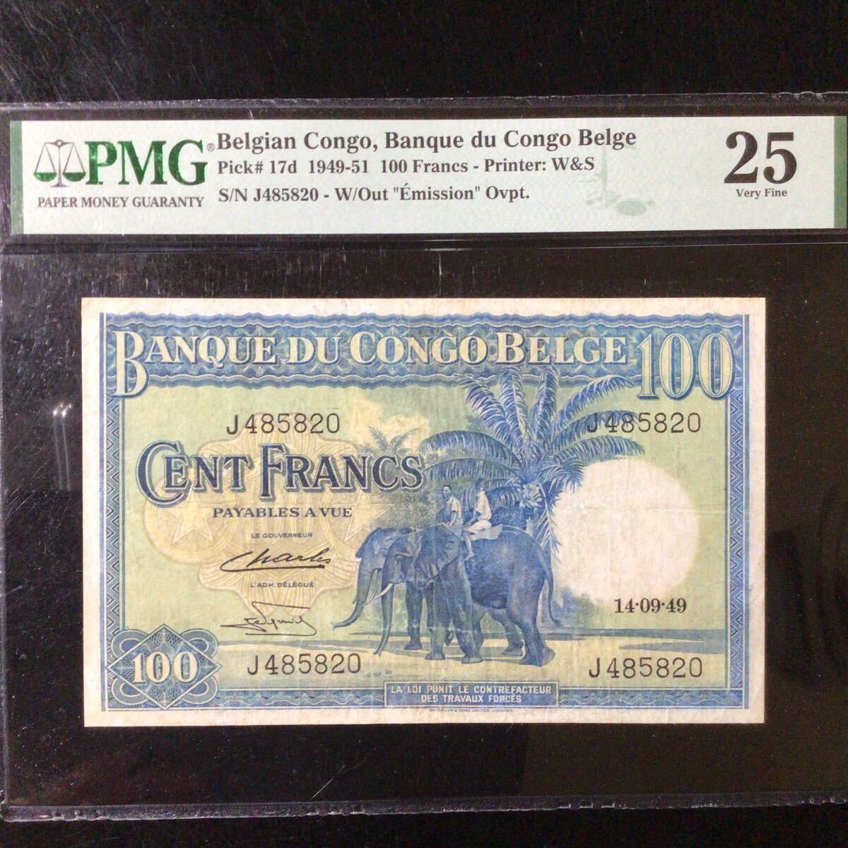 Yahoo!オークション - World Banknote Grading BELGIAN CONGO《Banque ...