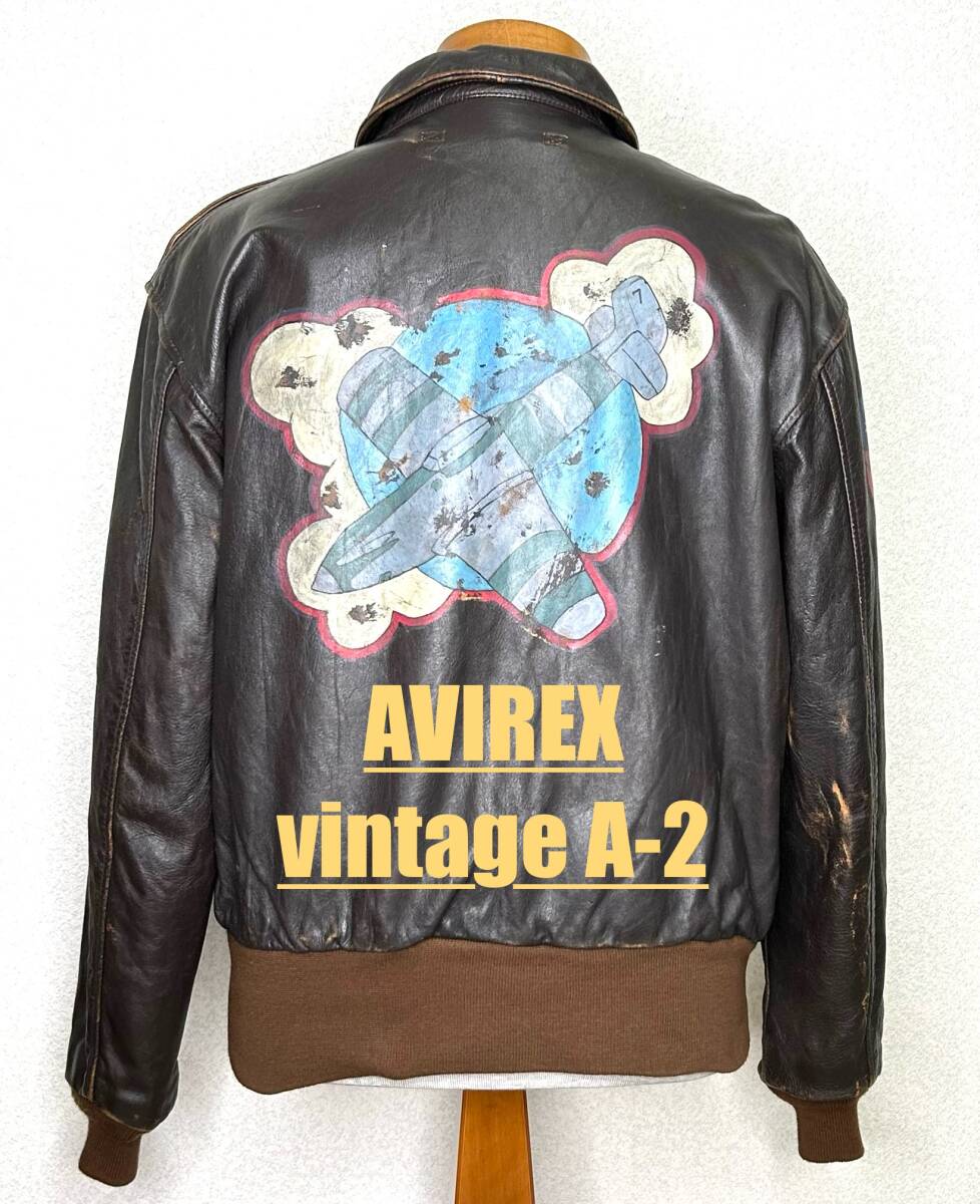 Yahoo!オークション - 良品【42】AVIREX A-2 vintageシリーズ TOPGUN ...