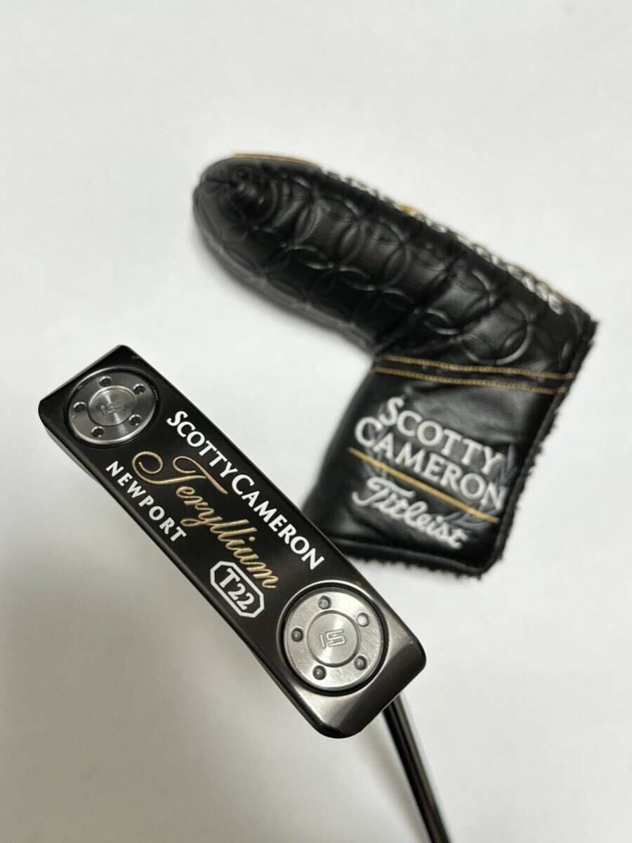 SCOTTY CAMERON スコッティキャメロン トレリウム T22 NEWPORT 34インチ パター ヘッドカバー付 ニューポート Tel3 限定(スコッティ・キャメロン)｜売買された ...